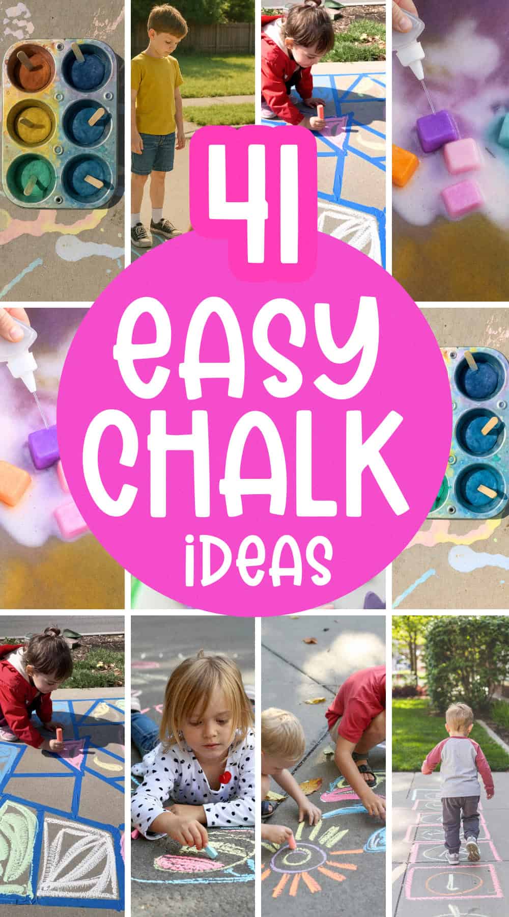 Cute Chalk Ideas for Toddlers (DIY, Art, Games and More)