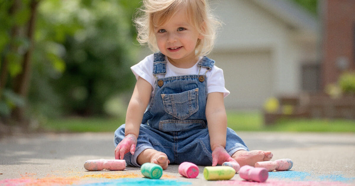 Cute Chalk Ideas for Toddlers (DIY, Art, Games and More)