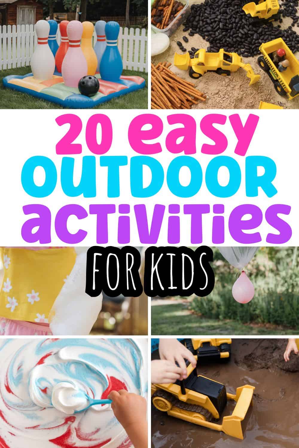 Incredibly Easy Outdoor Activities for Kids You Can Set Up