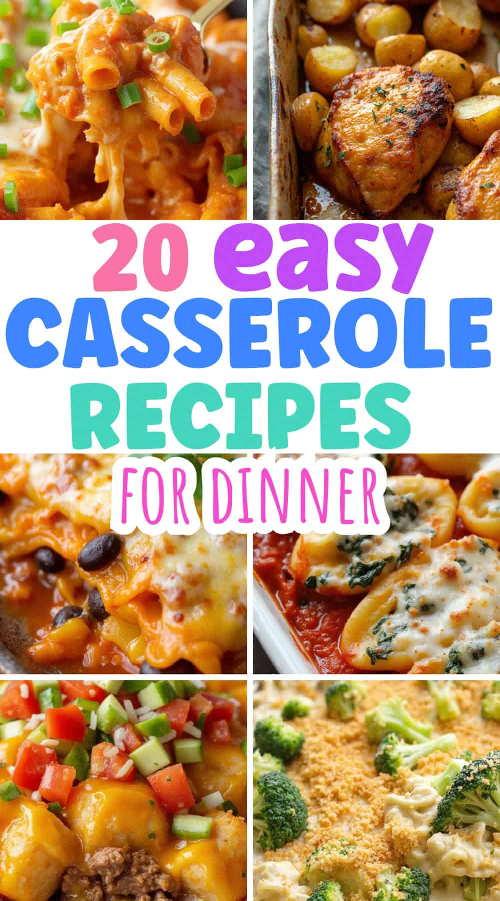 20 Super Easy Casserole Recipes for Dinner (No Mess Dinner Ideas)