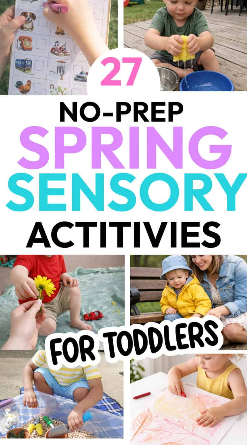 27 No-Prep Spring Sensory Activities for Toddlers & Preschoolers
