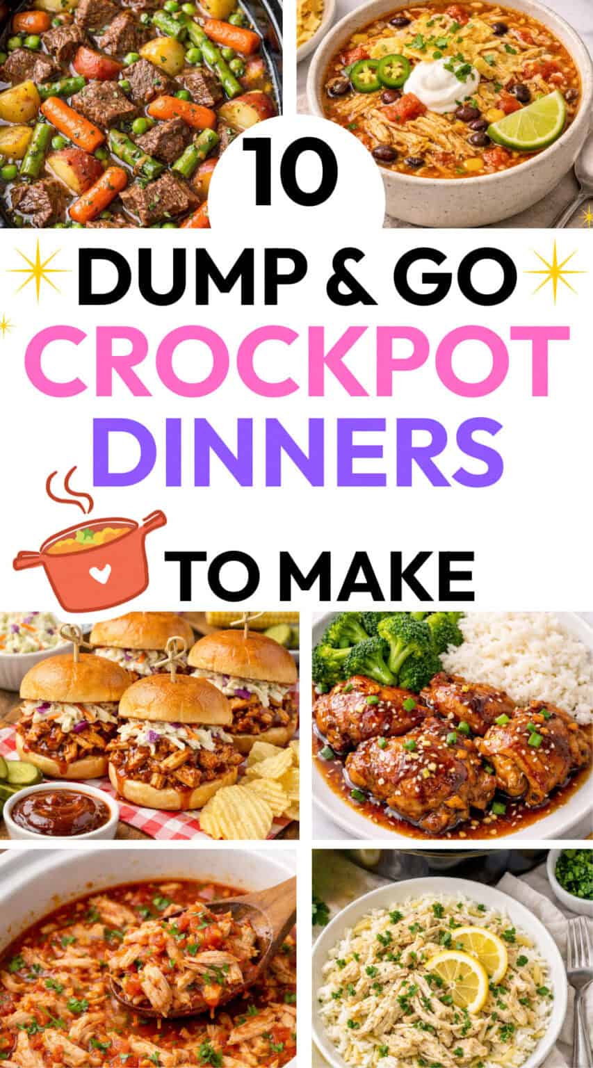 10 Tasty Spring Crockpot Meals (Dump and Go)