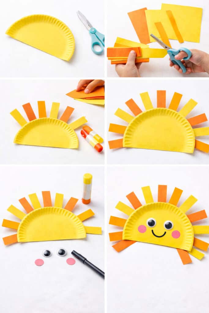 Paper Plate Sun Craft (Easy Toddler Craft Idea)