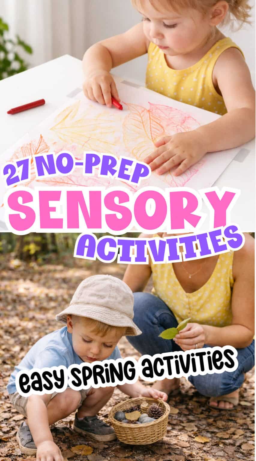 27 No-Prep Spring Sensory Activities for Toddlers & Preschoolers