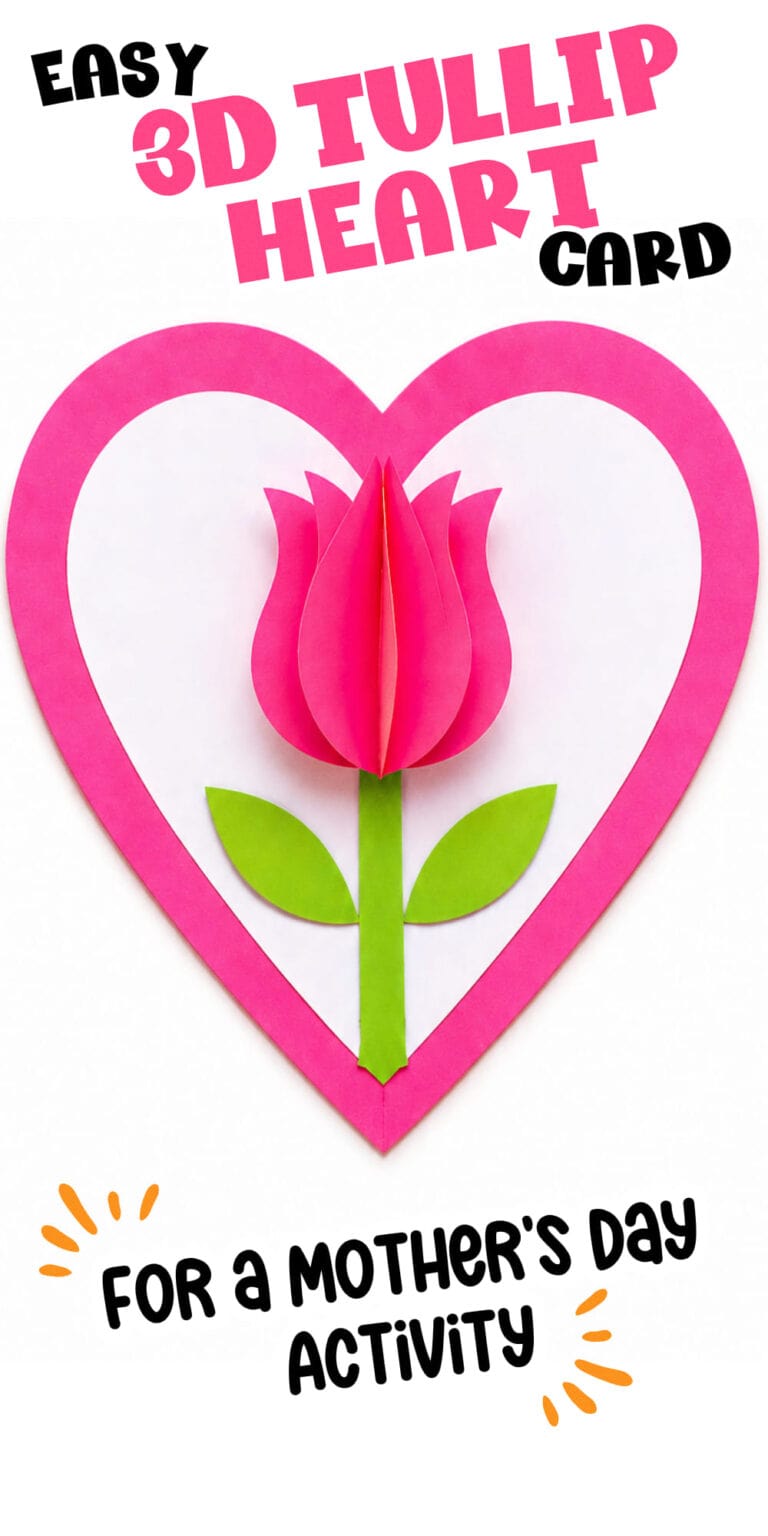 Easy 3D Tullip in a Heart Card (for Mother's Day)
